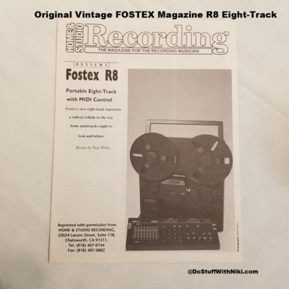Other | Original Vintage Fostex Magazine R8 Eighttrack | Poshmark